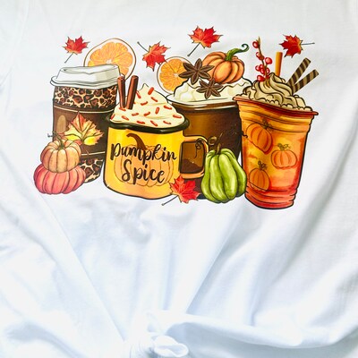 Fall Coffee Cups Png Sublimation Design Download, Fall Vibes Png, Fall ...