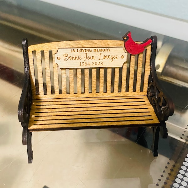 Memorial Bench and Memory Rocking Chair Svg Laser Cut Files ...