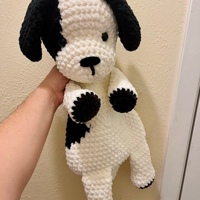 Crochet Puppy Lovey, Amigurumi Comforter Cuddle Toy, Crochet Dog ...