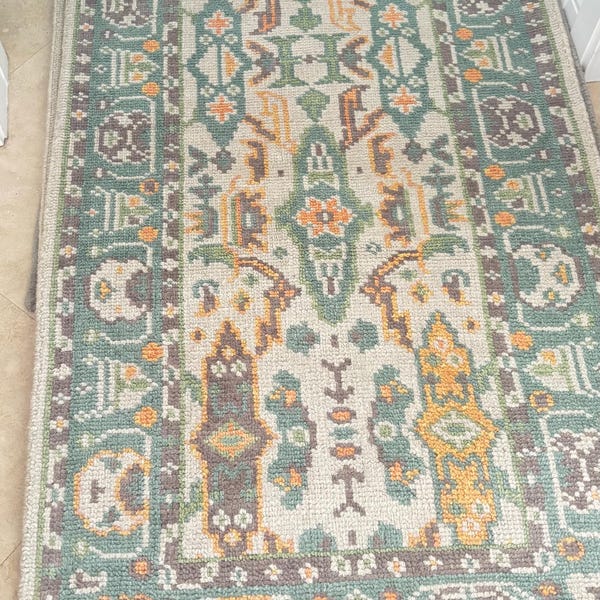 Anthropologie Ryleigh Mint Handmade Tufted Wool Area Rug for Bedroom ...