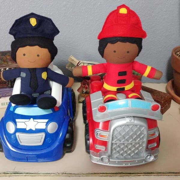Policeman, Policewoman, Rag Doll, Perfect for Imaginative Play - Etsy