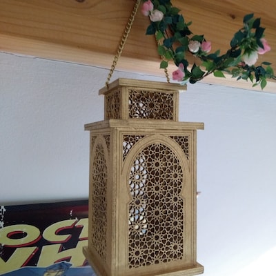 Moroccan Style Lantern New Pattern for Tea Light Tea-light, Wooden ...