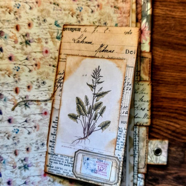 Junk Journal Kit, Junk Journaling Digitals, Layered Tags, Collage ...