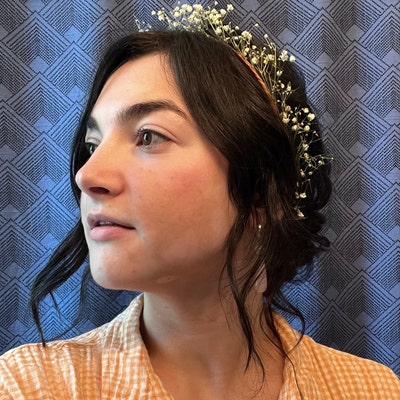 Flower Crown Rosebud Real Dried Flowers Dried Flower Crown - Etsy