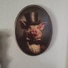 Mr Frog Victorian Portrait Vintage Style Cottagecore Animal Wall Art ...