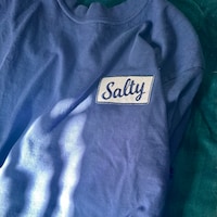 Salty Patch Made in USA 3 X 1.5 Embroidered Patches for Jackets Salt ...