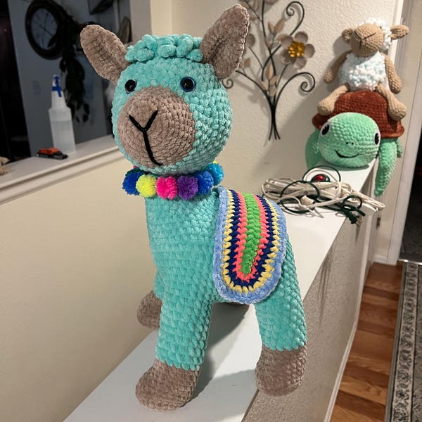 Crochet Pattern Miss Sheep/ Amigurumi Tutorial Stuffed Farm Animals ...