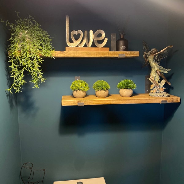 Rustic Weathered Wood Block Base for Home Decoration, Ornament Display ...