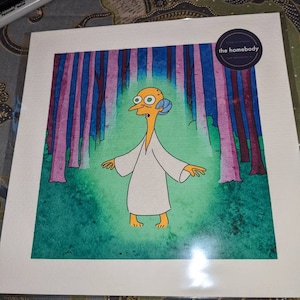 The Simpsons Dignity Watercolour Print Scenic Simpsons Kirk | Etsy