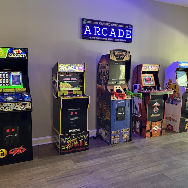 Custom Arcade Neon Sign, Custom Game Room Neon Sign, Man Cave Decor ...