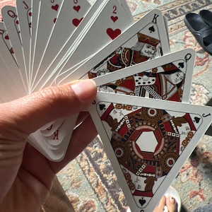 Triangle Playing Cards, Blue - Etsy