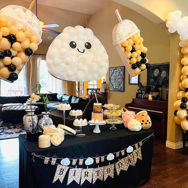 DIY Boba Balloon Workshop, Boba Party Ideas, Bubble Tea Party Ideas ...