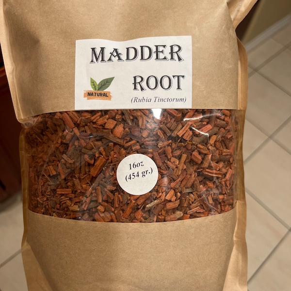 Madder Root - Cuts or Powder - Natural Dyes - Rubia Tinctorum - Chopped ...
