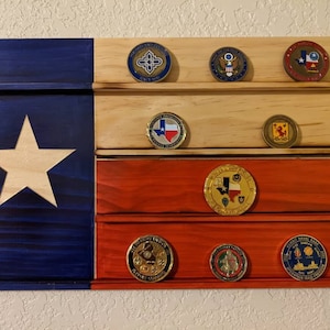 Thin Silver Line Challenge Coin/ Thin Grey Line Coin Display ...