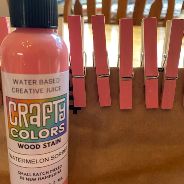 Pink Wood Stain, Wood Stain for Crafts, DIY Art Supplies, Colorful Wood ...