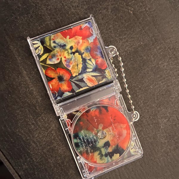 Custom Mini Album CD Keychain With NFC, Personalized Retro Music Gift ...