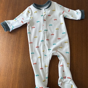 MATEI Footie One Piece Jumpsuit Pattern, Baby Onesie Pdf Pattern ...
