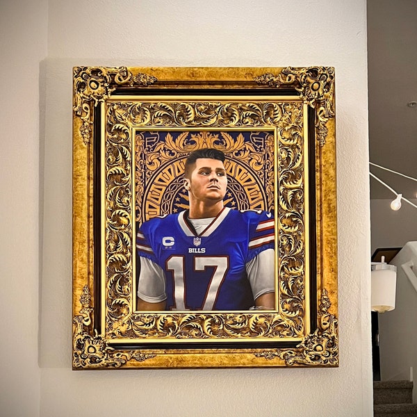 Baroque Style Frame, Antique Gold, Canvas Frame, Photo Picture Frame ...