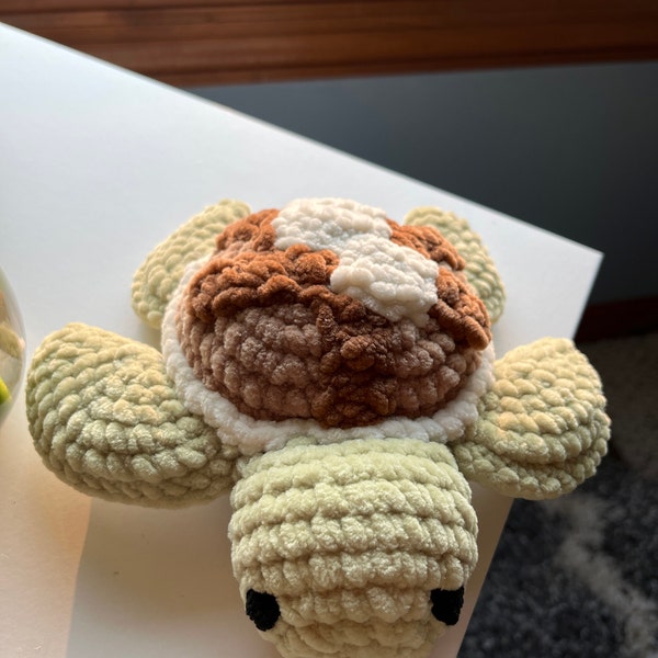 Handmade Crochet Pancake Turtle Plush – Stuffed Animal Gift for Pancake ...