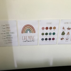3 Piece Wall Art, Calming Corner, Calming Strategies, Educational ...
