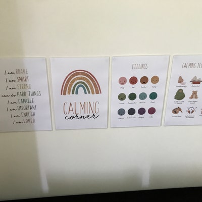 3 Piece Wall Art, Calming Corner, Calming Strategies, Educational ...