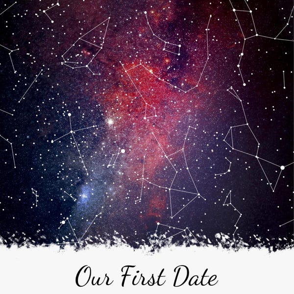 Custom Star Map by Date Print the Night We Met Stars Constellation ...