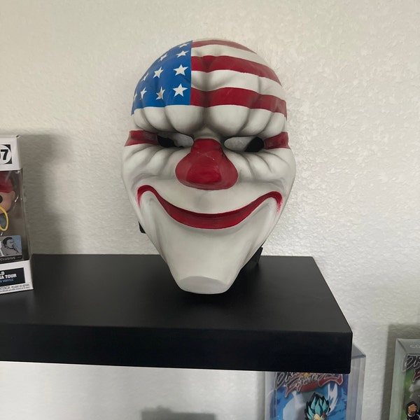 Dallas Mask From Payday2 Replica, Clown Mask, for Gamer and Cosplay ...