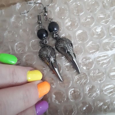 Large Rainbow Cicada Necklace on Rainbow Steel Chain or Black Thong ...