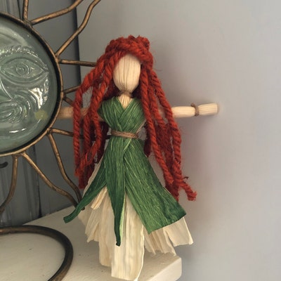 Crone Witch Corn Husk Folk Art Doll Fall Halloween Decor - Etsy