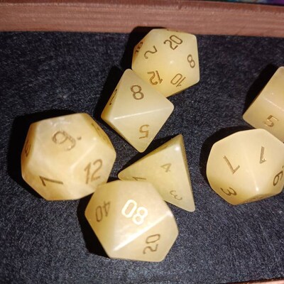 Natural Gemstone D6 Die-engraved D6 Dice-dungeons and Dragons Dice-gem ...
