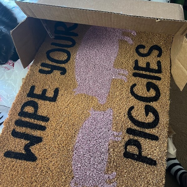 Welcome in Chinese Characters Custom Hand Painted Welcome Door Mat by ...