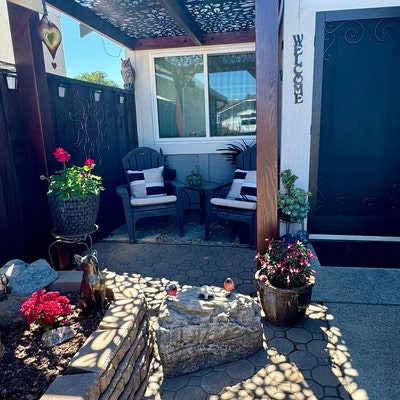 Metal Privacy Screen, Decorative Panel, Outdoor Garden, Fence, Art ...