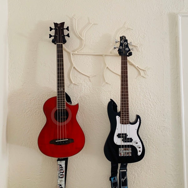 Musical Instrument Rack Wall Mounted Holder. Holds Two Instruments ...
