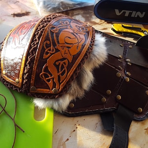 Leather Shoulder Armor Pattern PDF Witcher LARP Roleplay Medieval Do It ...