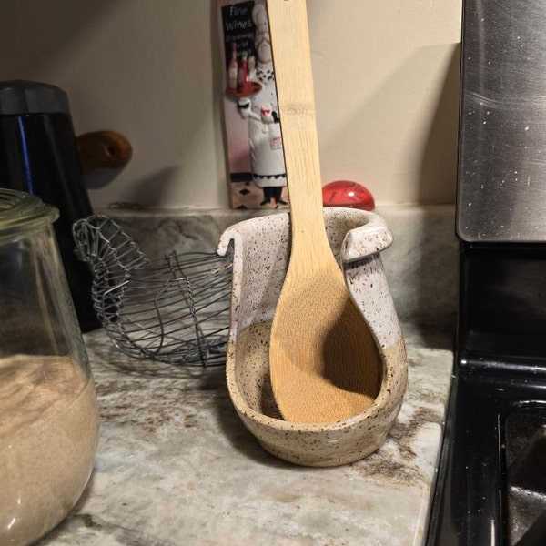 Handmade Upright Spoon Rest: Ceramic Kitchen Utensil Holder - Etsy