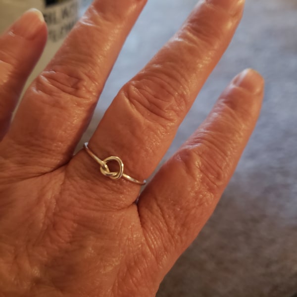 2 Friendship Knot Rings - Set of Two Best Friends Rings - Bridesmaid ...