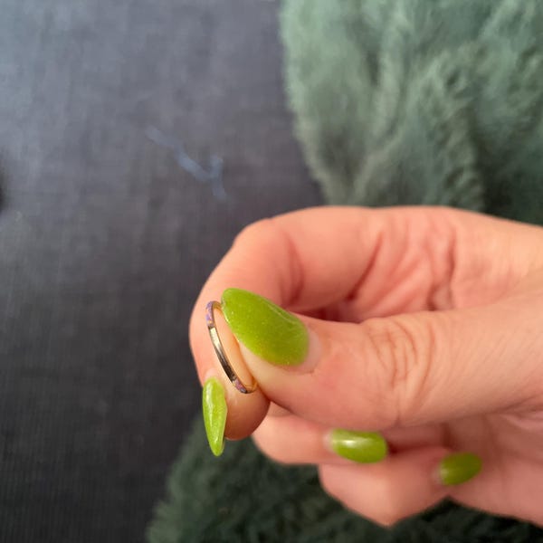 Earrings Rings Double Open Stack Nose Ring CZ 316L Surgical Steel Nose ...