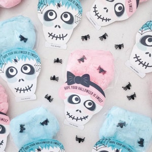 Skeleton Cotton Candy Halloween Treat Printable, Halloween Treat Bag ...
