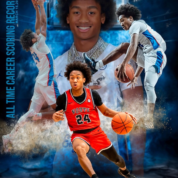 Custom Sportrait Poster: Multi-sport Athlete Collage Design - Etsy