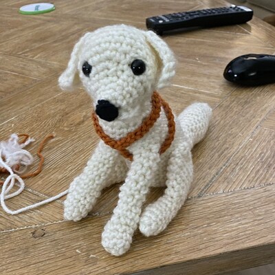 Crochet Pattern for Golden Boy, Realistic Crochet Golden Retriever ...