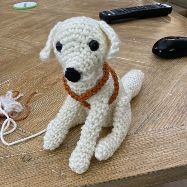 Crochet Pattern for Golden Boy, Realistic Crochet Golden Retriever ...