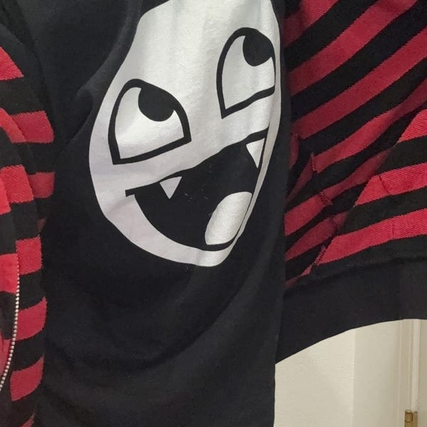 Epic Face Vampire T-shirt, Y2K Streetwear, Emo Shirt, Goth Shirt, Scene ...
