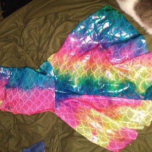 15 Colors Childs Kids Mermaid SCALE Skirt Fish Tail Costume - Etsy