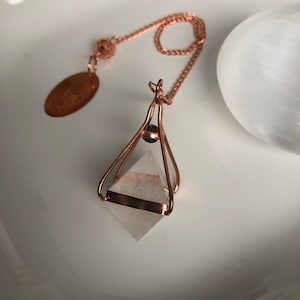 Copper Spiritual Energy Generator With Quartz Pyramid and - Etsy