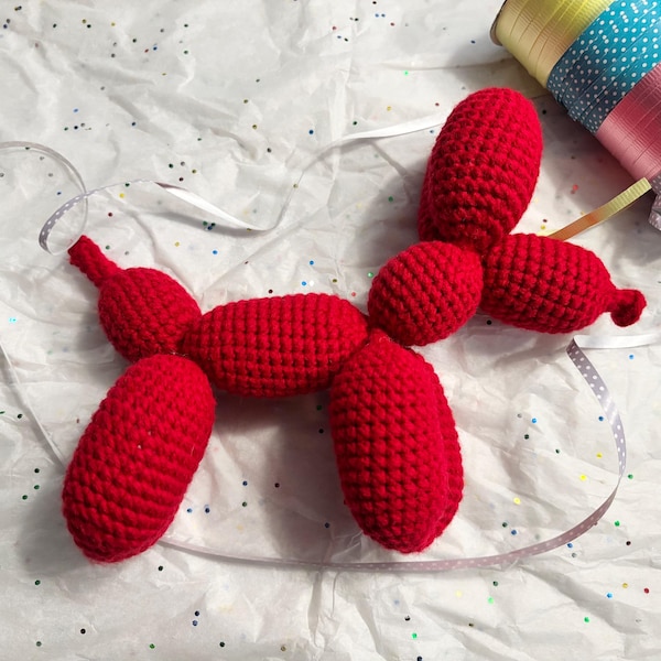 Balloon Animal Dog Crochet PATTERN ONLY Instant DOWNLOAD! Puppy ...
