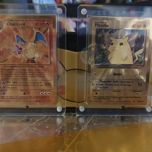 Pikachu Card Stand Pokemon Figure. Toploader Card Stand. Low | Etsy