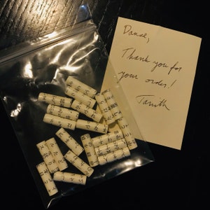 15 Recycled Map Paper Beads Vintage United States Road Atlas Beads ...