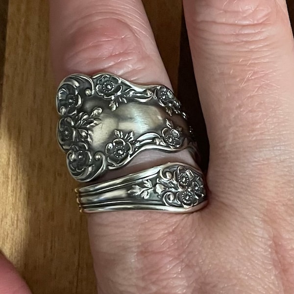 Buttercup Spoon Ring – Vintage 1899 – 925 Solid Sterling Silver – Sizes ...