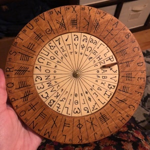Cypher Wheel, Cipher Wheel, Ogham Enochian Koine Greek Secret Codes ...
