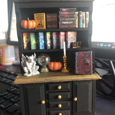 NEW Miniature Set of 2 Gothic Gargoyle Statues Dollhouse / Mythical ...